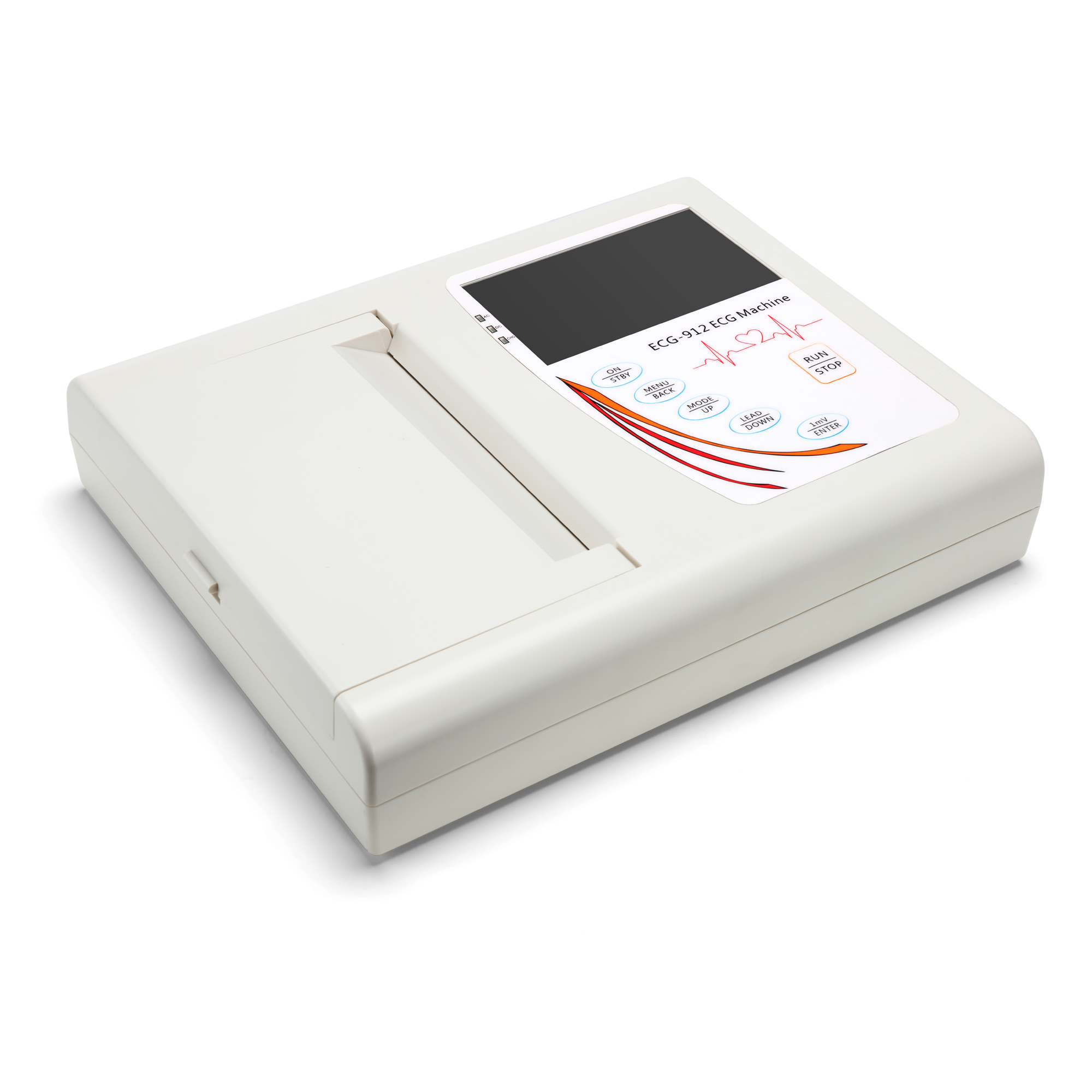 14.8V 12 Lead Portable ECG Device Equipment With 10.2 Touch Screen